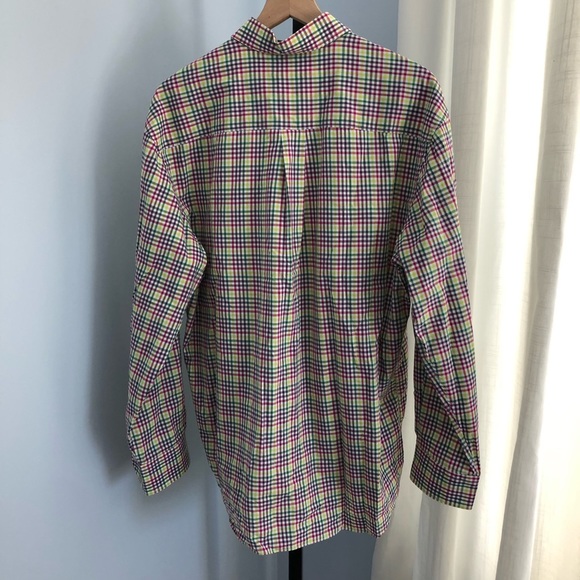 Alan Flusser | Shirts | Alan Flusser Bright Plaid Mens Button Down | Poshmark